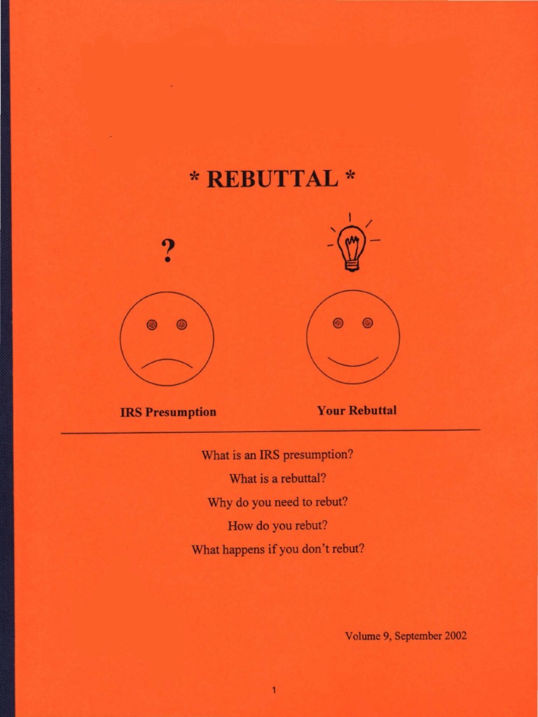 Rebuttal, Form #09.050 | PDF | Evidence (Law) | Evidence