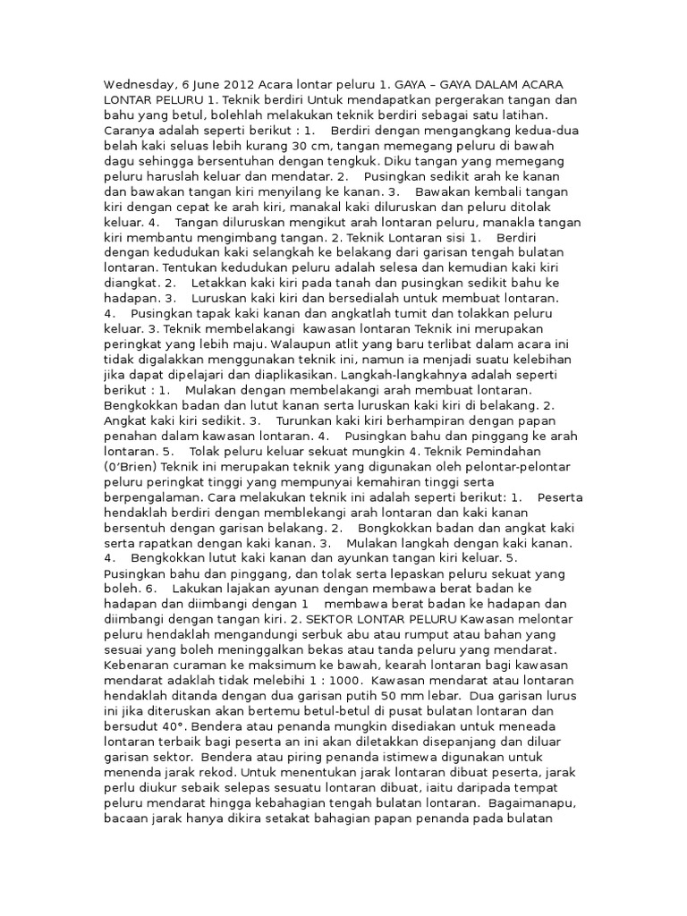 Lontar Peluru | PDF
