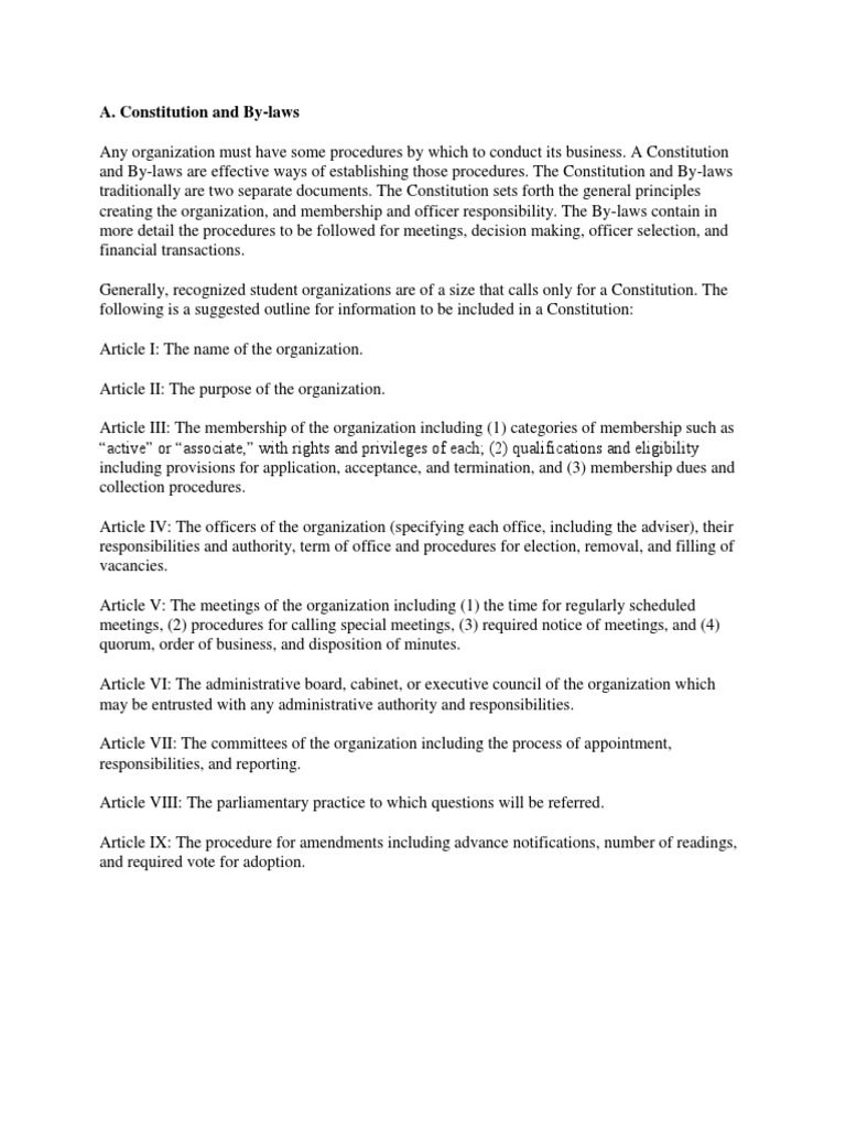 Constitution Outline | PDF