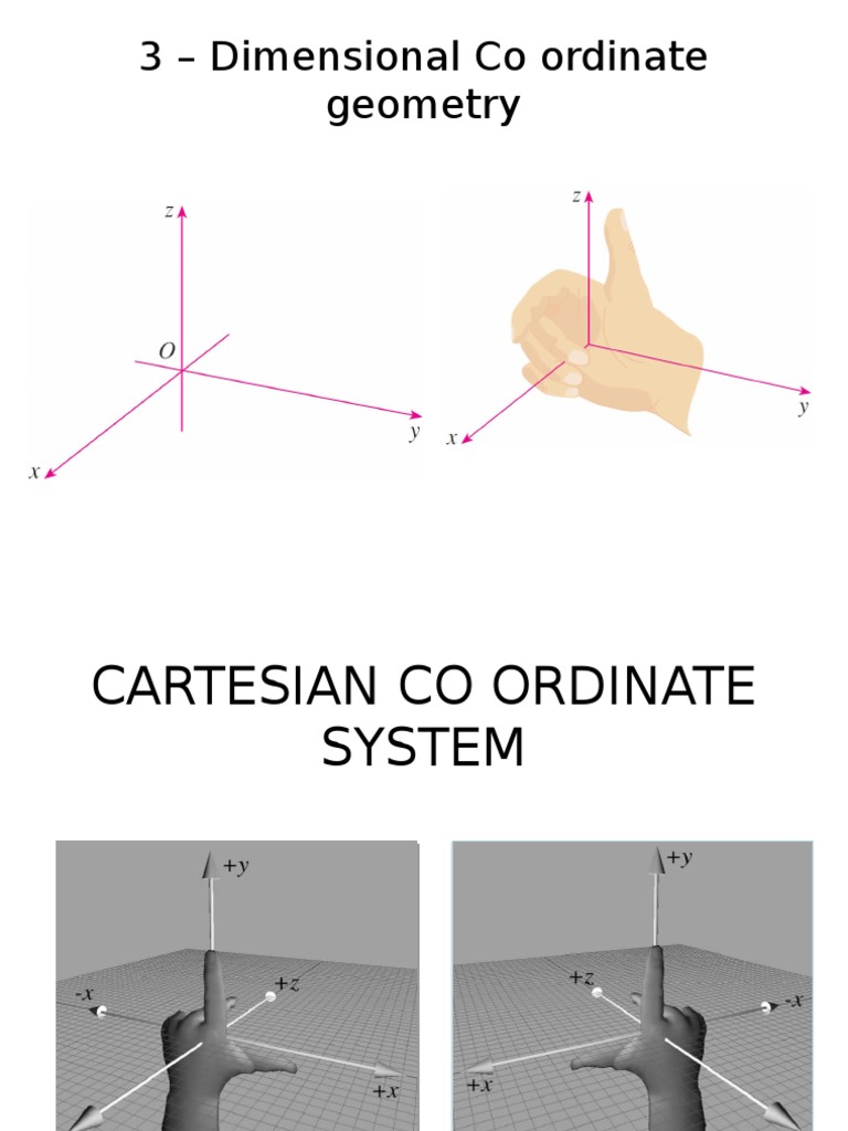 3 - Dimensional Co Ordinate Geometry | PDF | Science & Mathematics ...