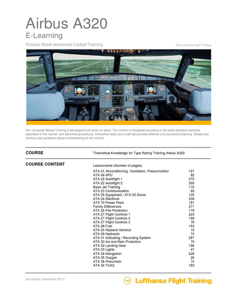 Type Rating Training Airbus A320 | PDF