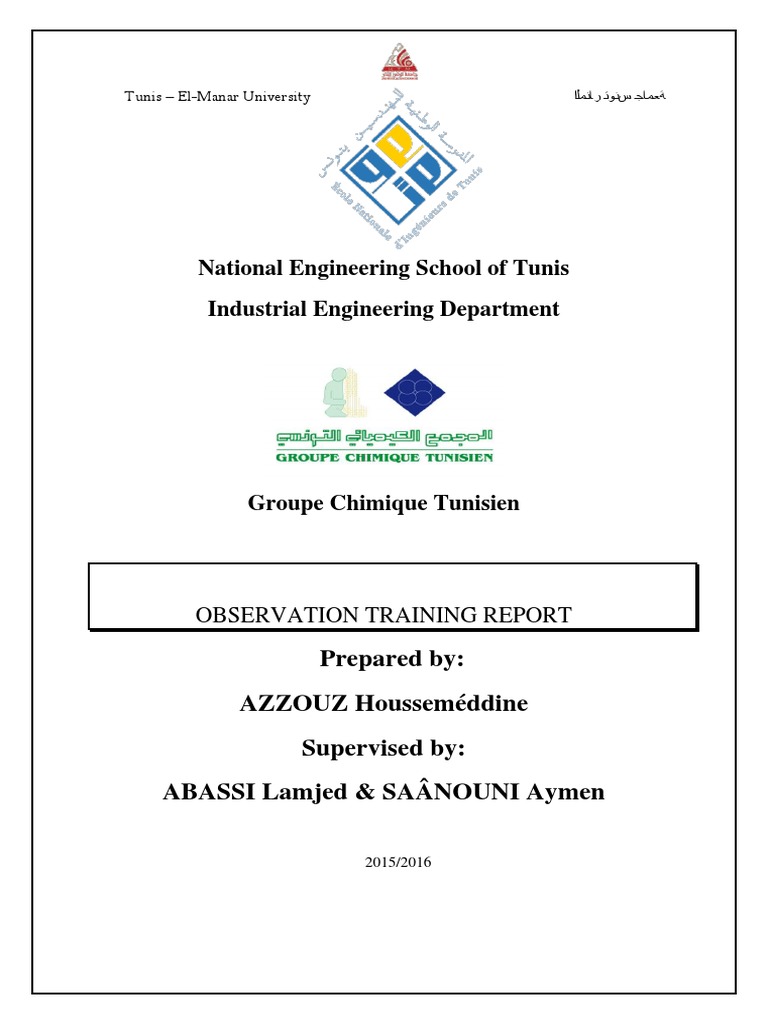 Observation Training Report GCT | PDF | Sulfur Dioxide | Phosphoric Acid