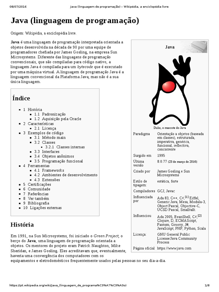 Java (Linguagem de Programação) PDF | PDF | Java (linguagem de ...