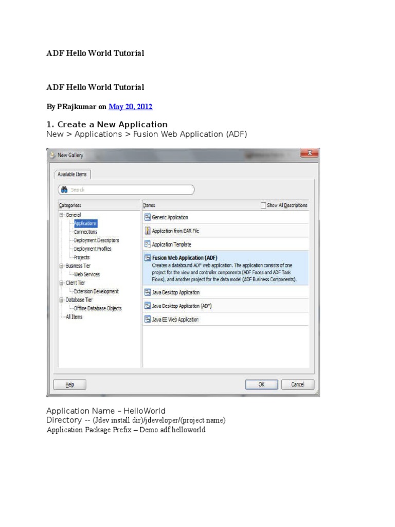 ADF Exercises | PDF | Java Server Faces | Page Layout