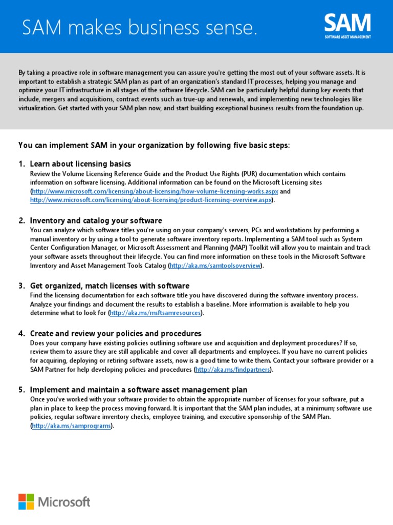 SAM Quick Guide | PDF | Career & Growth | Business