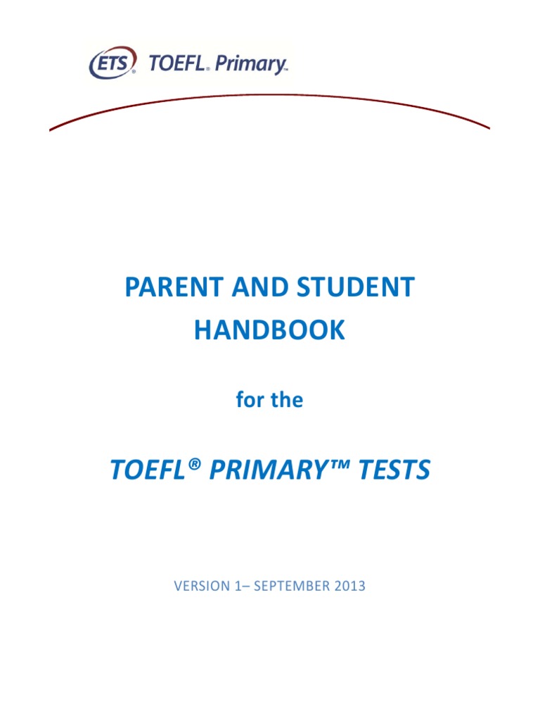 TOEFL Primary Handbook | PDF