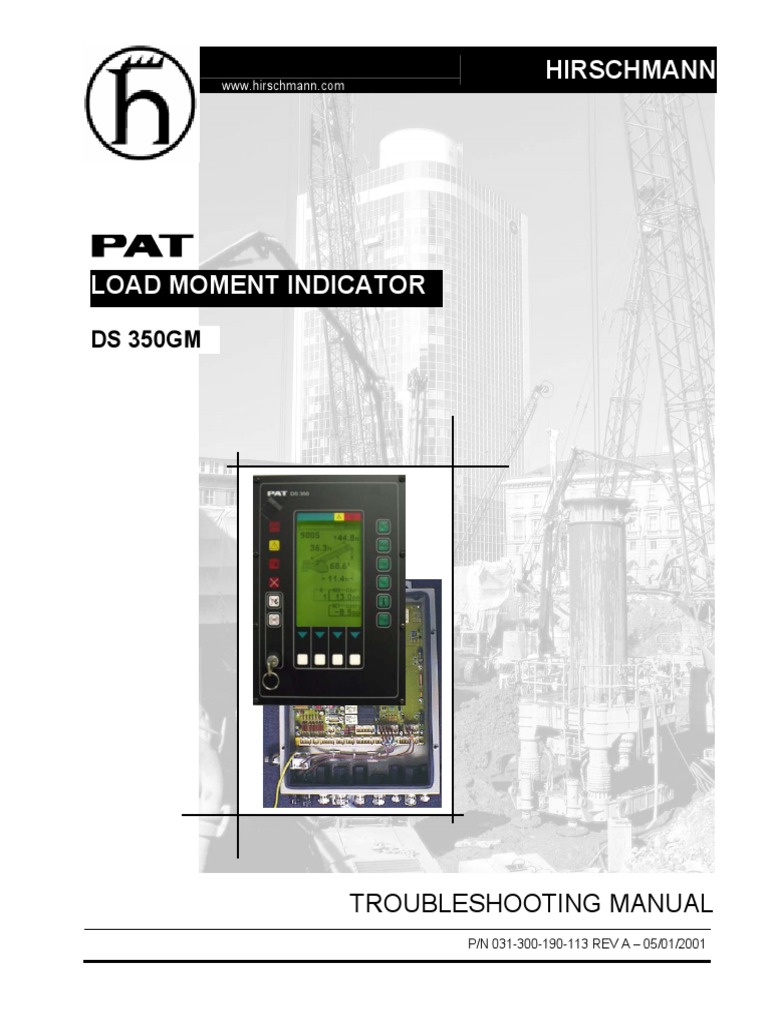 PAT LMI system DS350GM Troubleshooting Manual | Sensor | Electrical ...