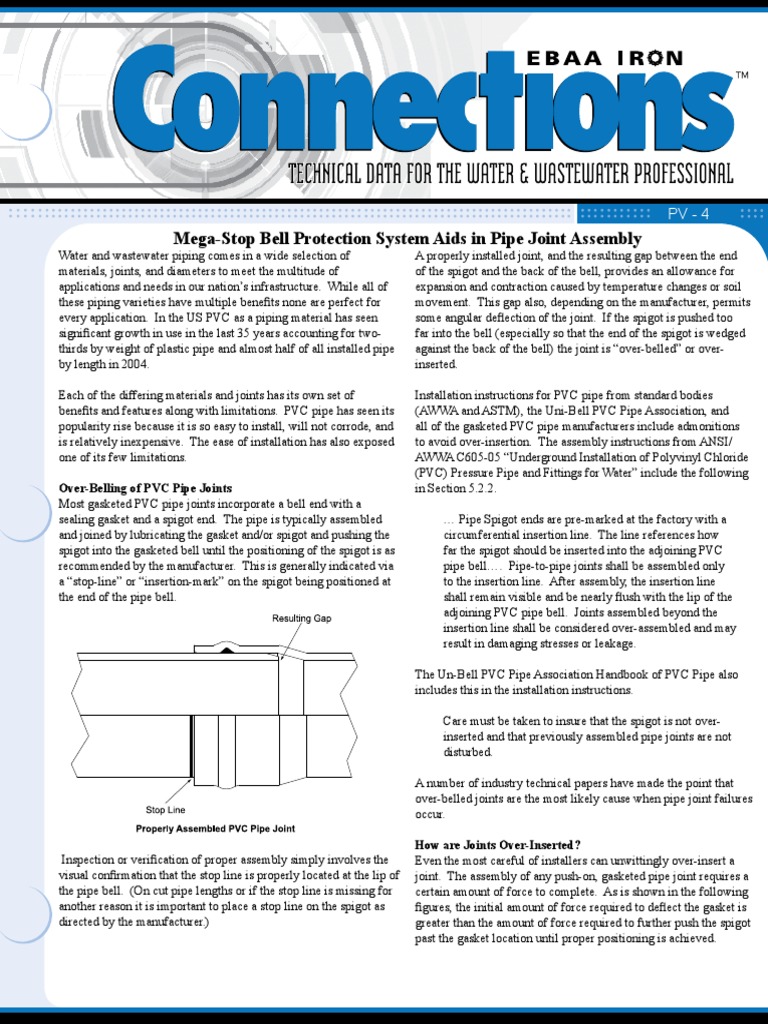 Mega-Stop Bell Protection System Aids in Pipe Joint Assembly | PDF ...