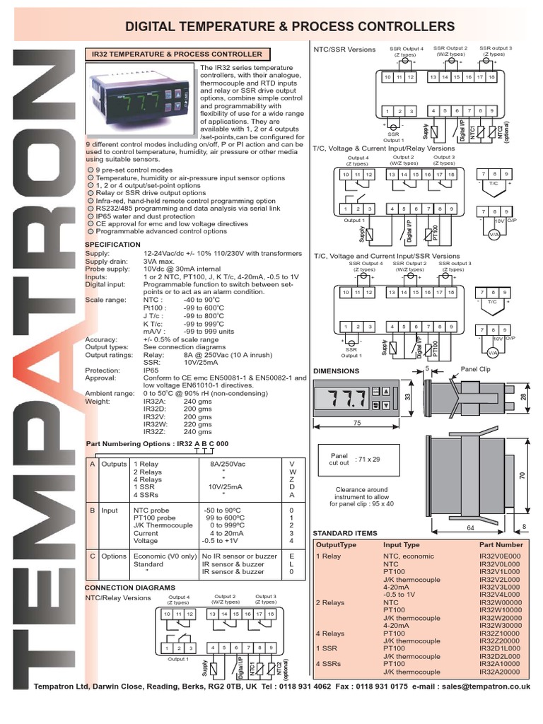 Controler AMN IR3210000 | PDF | Relay | Parameter (Computer Programming)