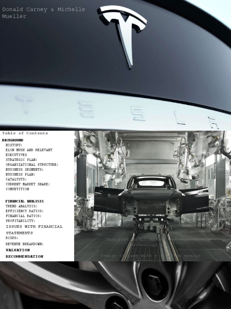 Tesla Presentation | PDF | Elon Musk | Financial Capital