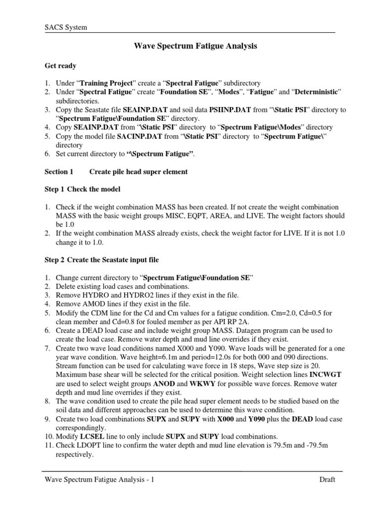 Wave Spectrum Fatigue Analysis Guide | PDF | Fatigue (Material) | Frequency
