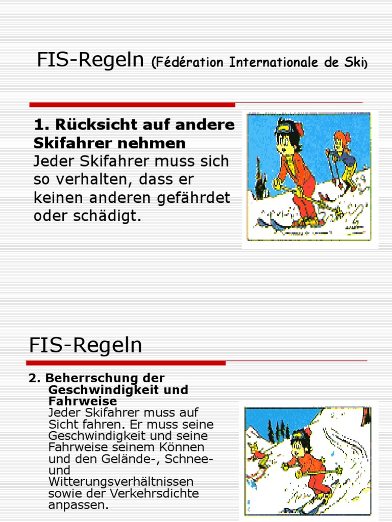 FIS Regeln | PDF