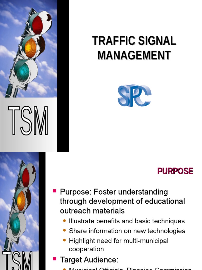 TrafficSignalMgmt PPT 082007 | Download Free PDF | Traffic | Traffic Light