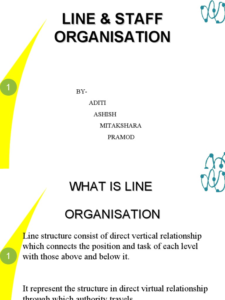 Line and Staff Organization Overview | PDF