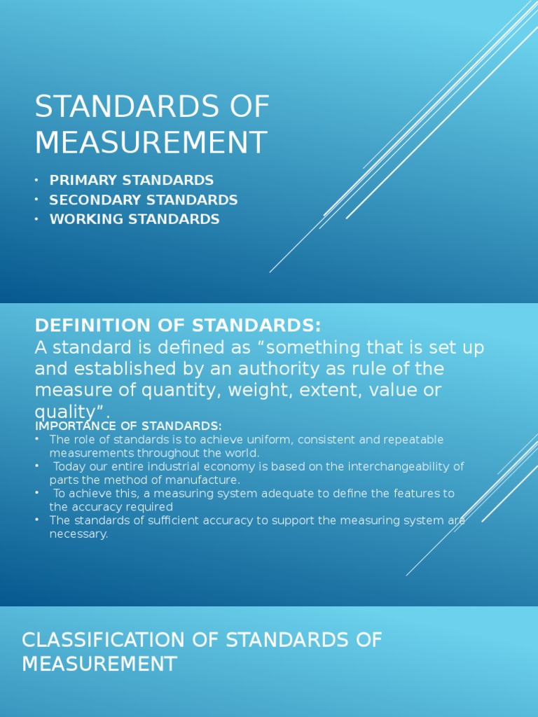 Standards of Measurement | PDF | Metre | Wavelength