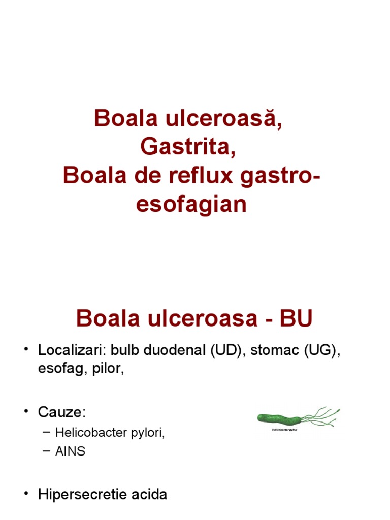 Curs 6 Medicina Interna BU, Gastrita, BRDE - FMAM | PDF