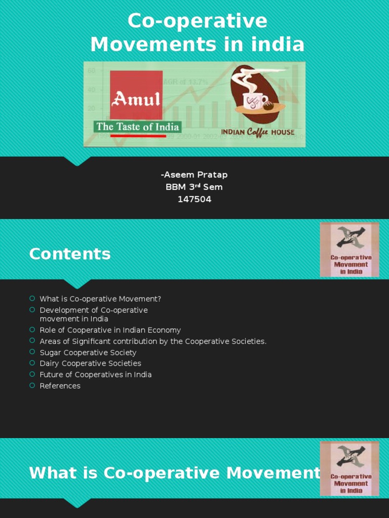 Cooperative Movements in India. | Cooperative | Economy Of India