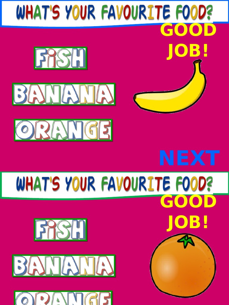 Game PPT On Food | PDF | Language Arts & Discipline | Wellness