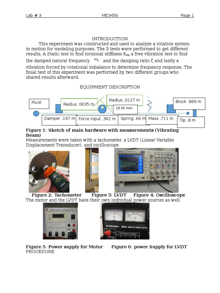 Lab 3 Vib | PDF | Physics | Mechanics