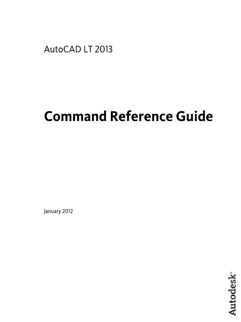 Autocad 2013 Commands | PDF