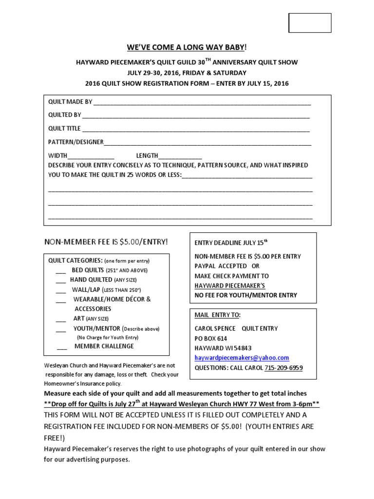 2016 Qs Registration | PDF