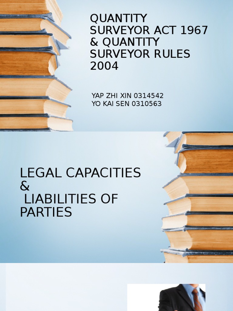 Quantity Surveyor Act 1967 & Quantity Surveyor Rules | PDF ...