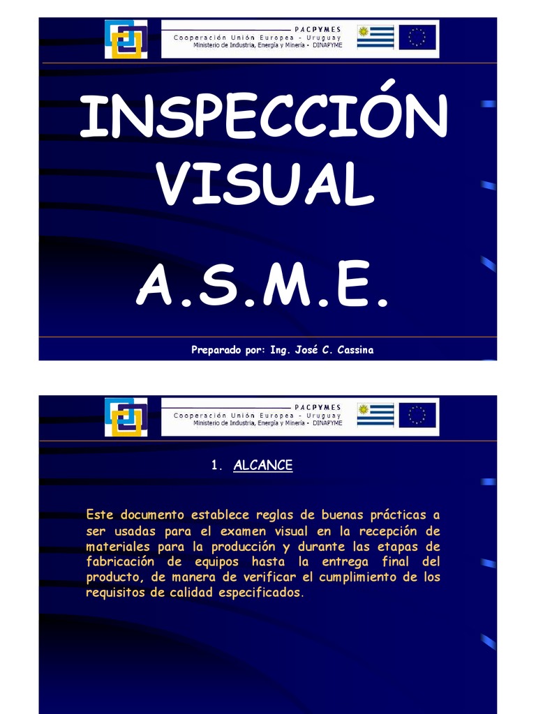 Inspección Visual Asme | PDF | Soldadura | Construcción