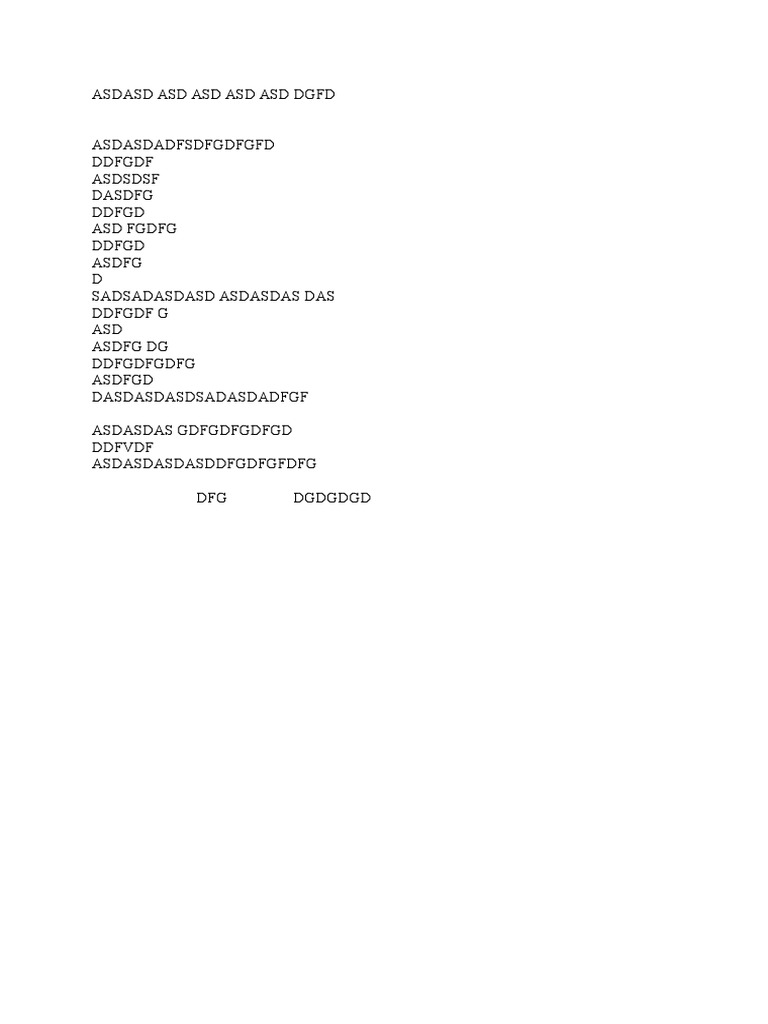 Asdasd Asd Asd Asd Asd DGFD | PDF