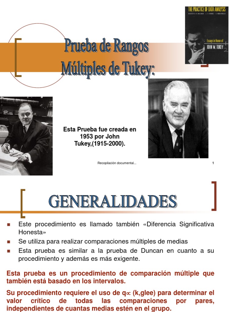 Prueba Tukey | PDF | Métodos de búsqueda | Investigación cuantitativa