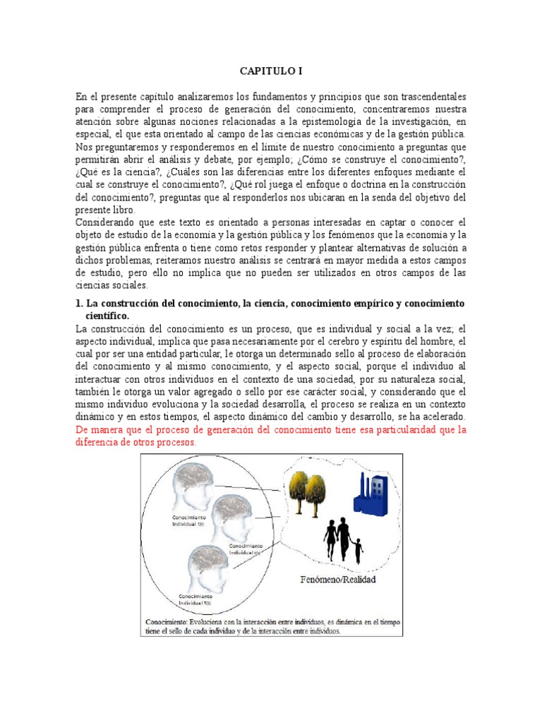 Fundamentos de la Generación del Conocimiento | PDF | Conocimiento ...