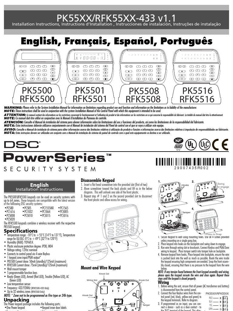 PK5508 LED v1.1 Installation Manual | PDF | Electromagnetic Interference | Command Line Interface