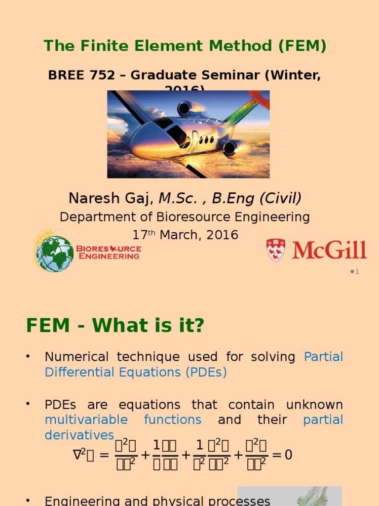 The Finite Element Method | Finite Element Method | Partial Differential Equation