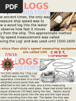 Speed Through Water or Speed Over Ground | PDF | Navigation | Ships