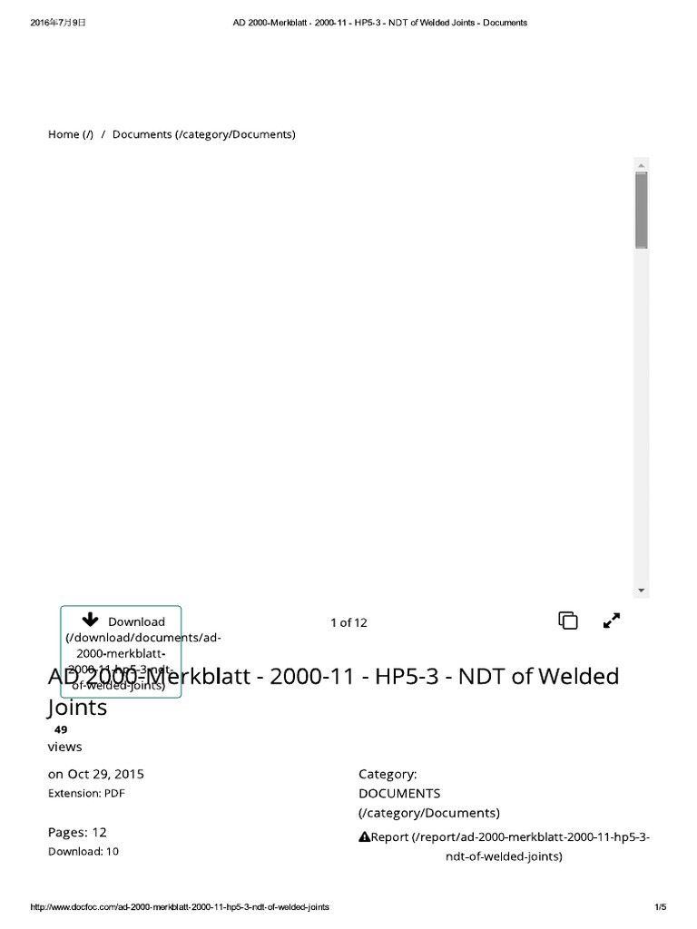 AD 2000-Merkblatt - 2000.. | PDF