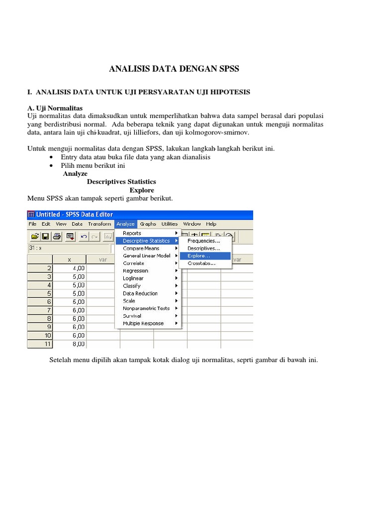 Analisis Data Dengan SPSS PDF | PDF