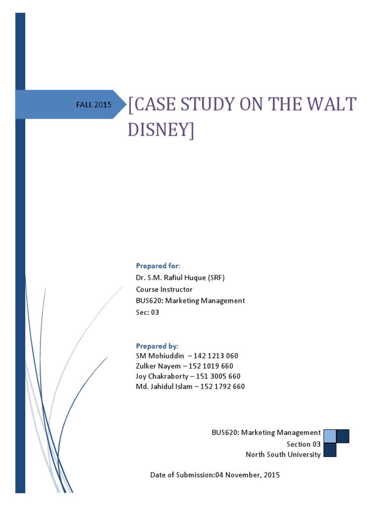 Case Study On The Walt Disney | PDF | The Walt Disney Company | Walt ...