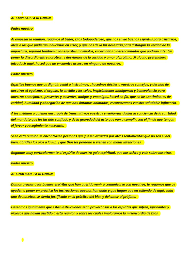 Al Empezar La Reunion 1.1 | PDF | Religión y espiritualidad