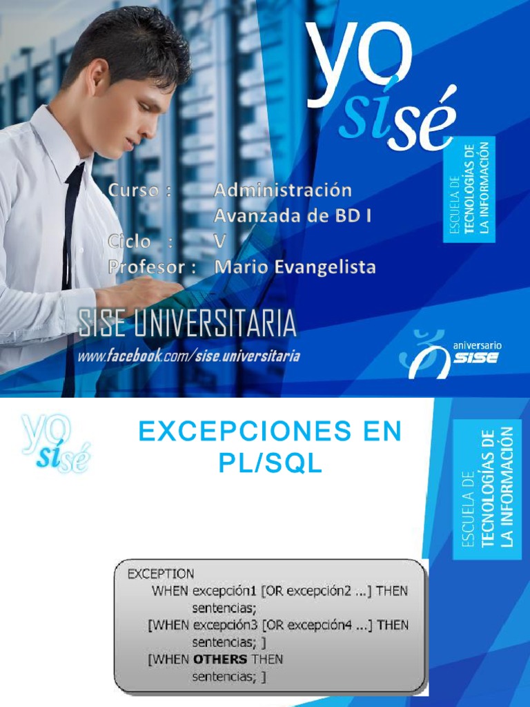 Excepciones en Oracle | PDF | Pl / Sql | Software de gestión de datos