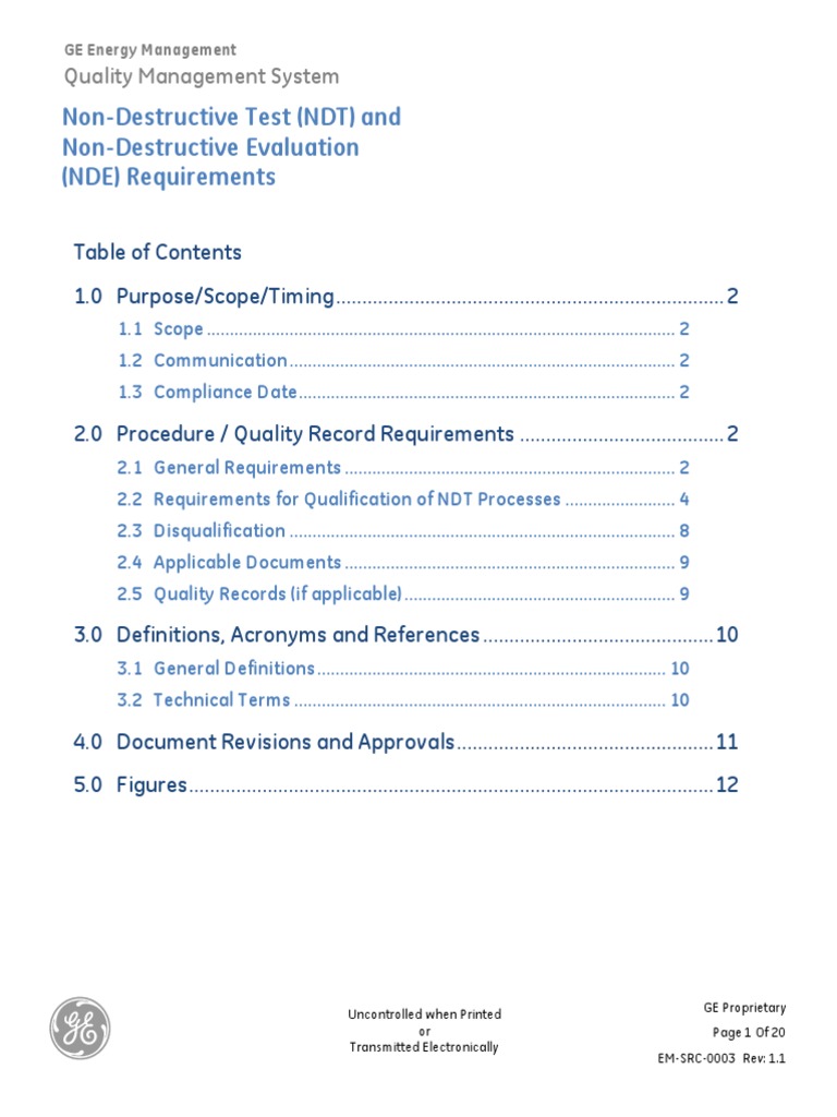 EM SRC 0003 Non Destructive Test NDT and Non Destructive Evaluation NDE ...