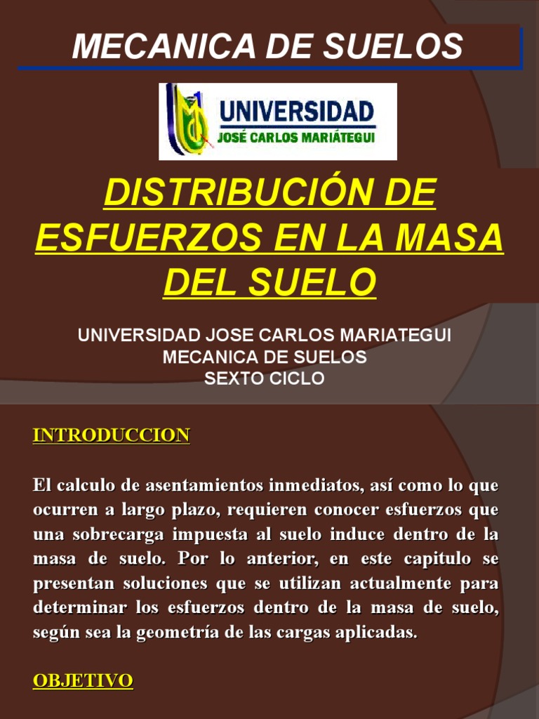 10 Distribucion de Esfuerzos en La Masa Del Suelo | PDF