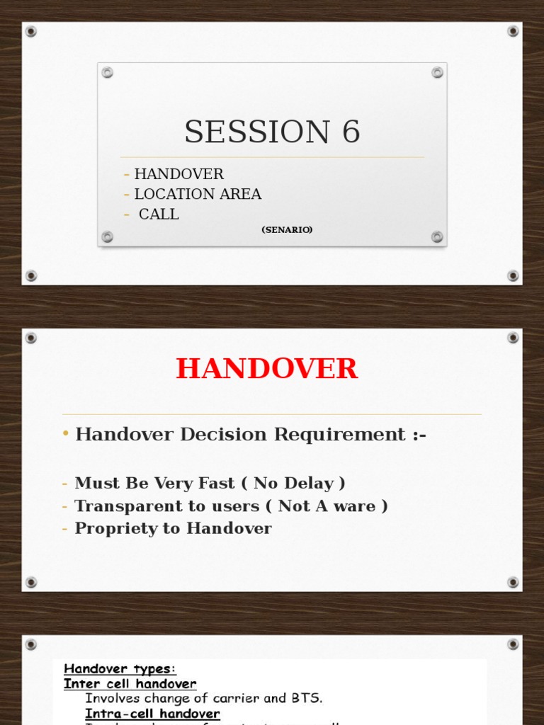 GSM Handover Essentials | PDF