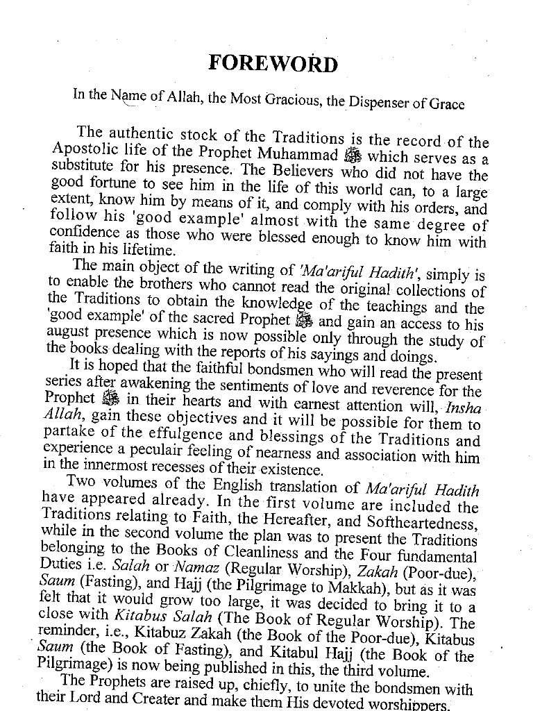 Maariful Hadith-Vol2-Part4-P357-565 Sheikh Manzoor Nomani (R.A) | PDF ...