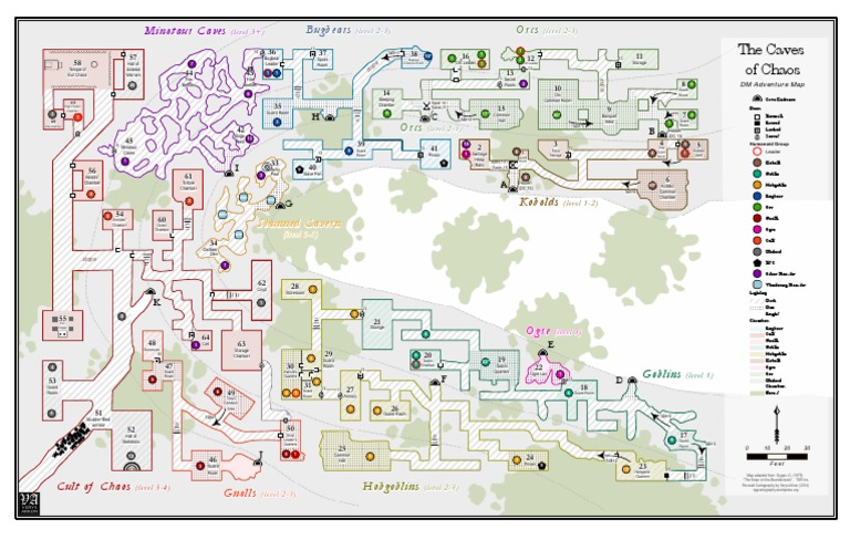 Caves of Chaos Rev2-01 | PDF | Dungeons & Dragons Standard Creatures ...