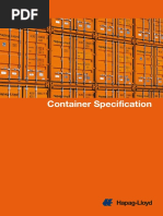 Container Specifications Hapag Lloyd | PDF | Cargo | Engineering Tolerance