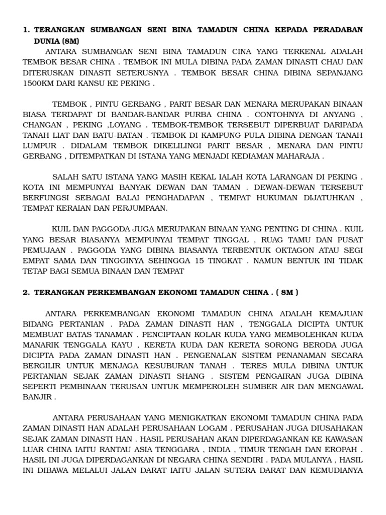 Sej Bab 2 Esei | PDF