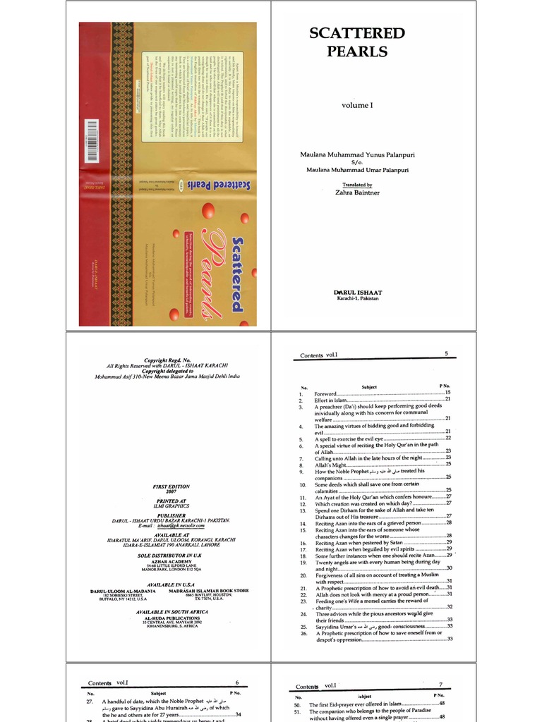 Scattered Pearls by Sheikh Muhammad Yunus Palanpuri | PDF