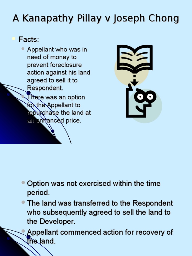 A Kanapathy Pillay V Joseph Chong | PDF