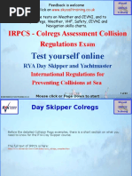 Colreg Questions +answers Test | PDF | Port And Starboard | Anchor