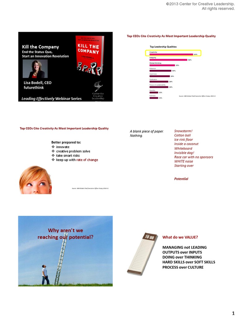 Kill Company Presentation | PDF | Leadership | Innovation