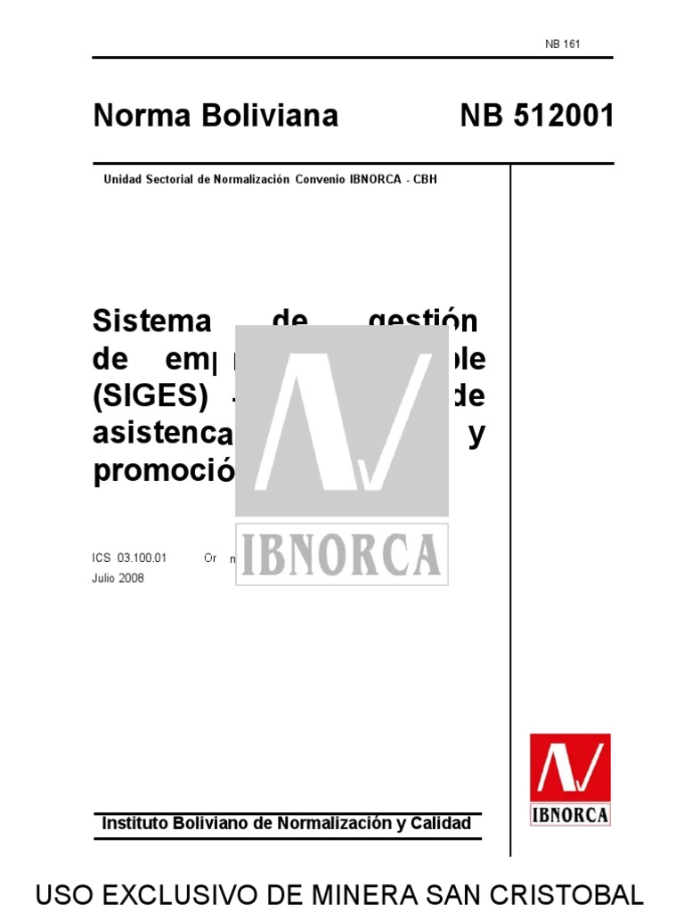 NB-512001-2008 MSC Unlocked | PDF | Primeros auxilios | Planificación